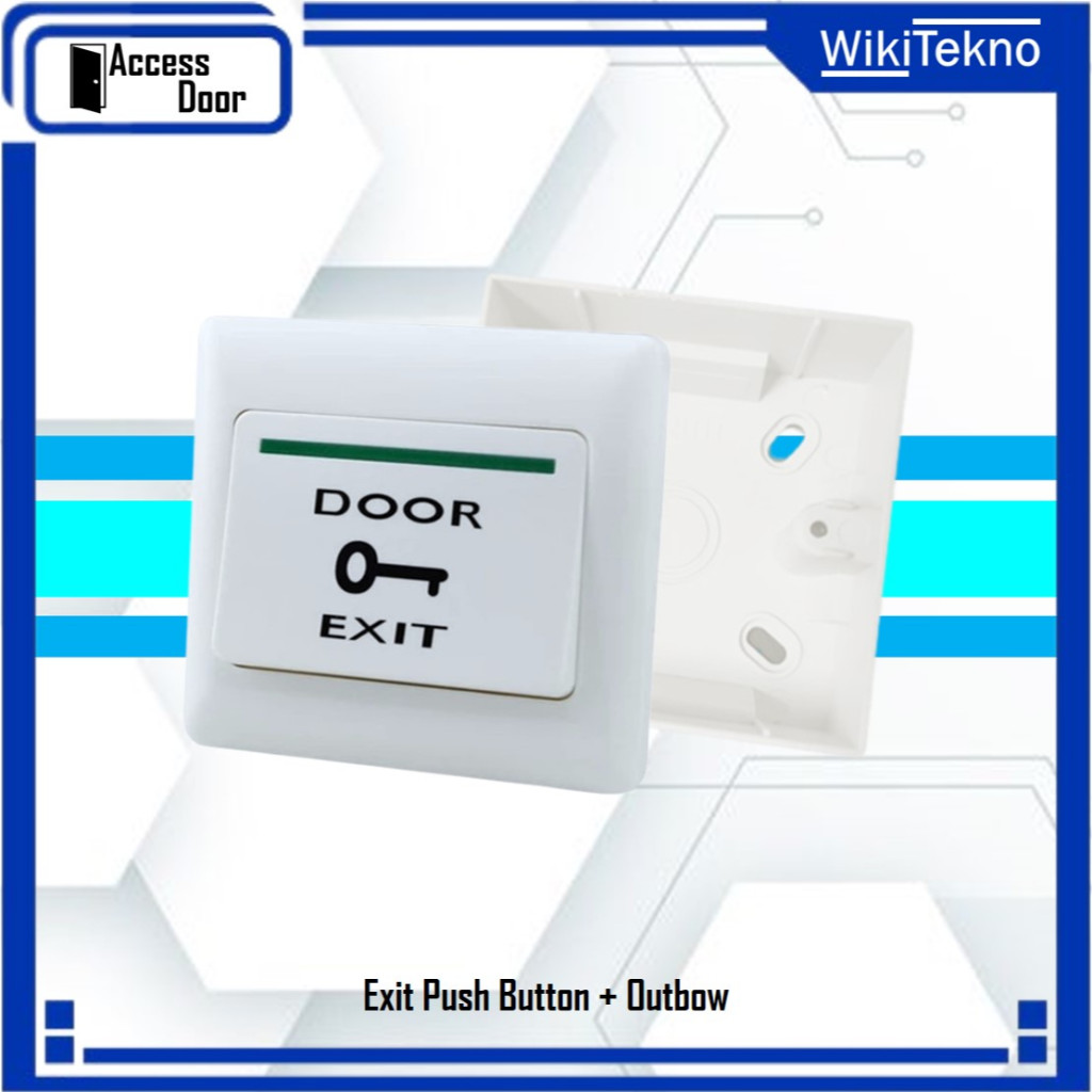 Jual Exit Button Plastic + Outbow - Tombol Exit Access Door | Shopee ...