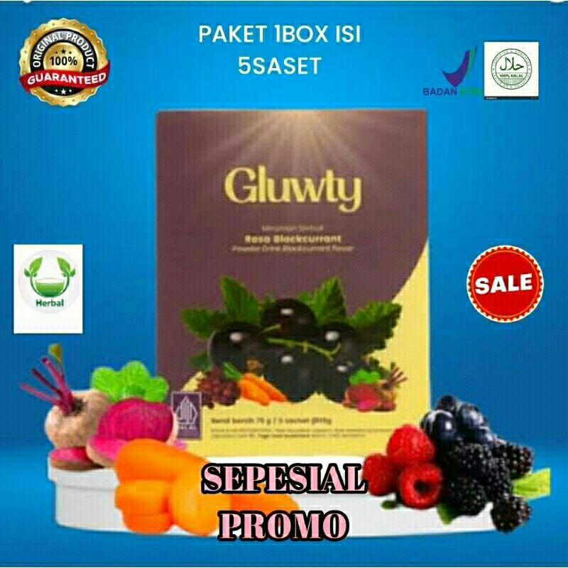 Jual Gluwty Minuman Drink Collagen Untuk Peremajaan Sel Kulit Anda asli ...