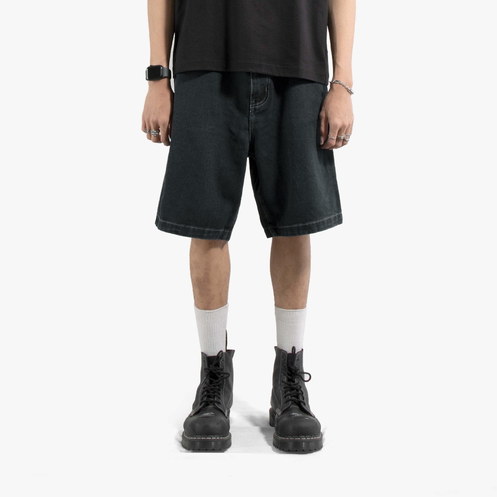 Jual Owners Jorts Short Denim - Chestter Cutting 3/4 - Black | Shopee ...