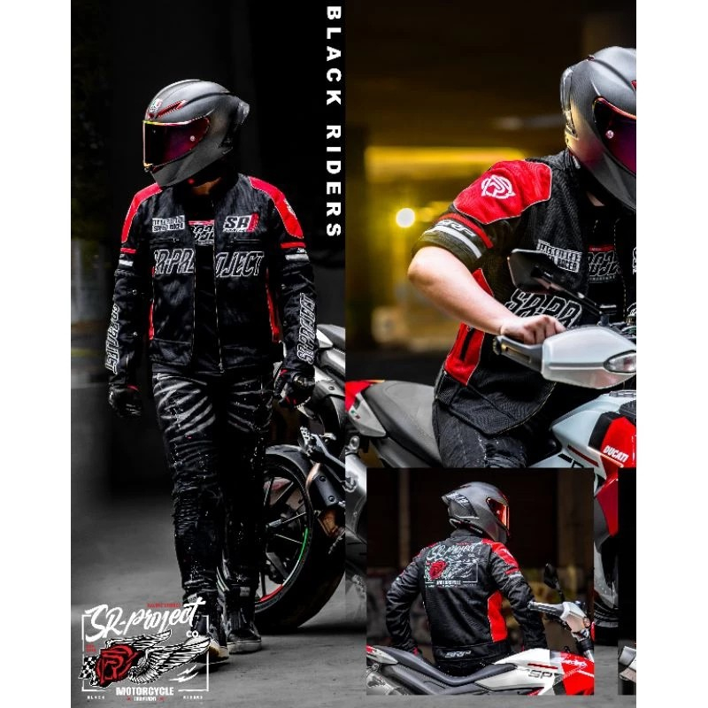 Jual JAKET MESH SR-PROJECT RETRO RED 2in1 | Shopee Indonesia