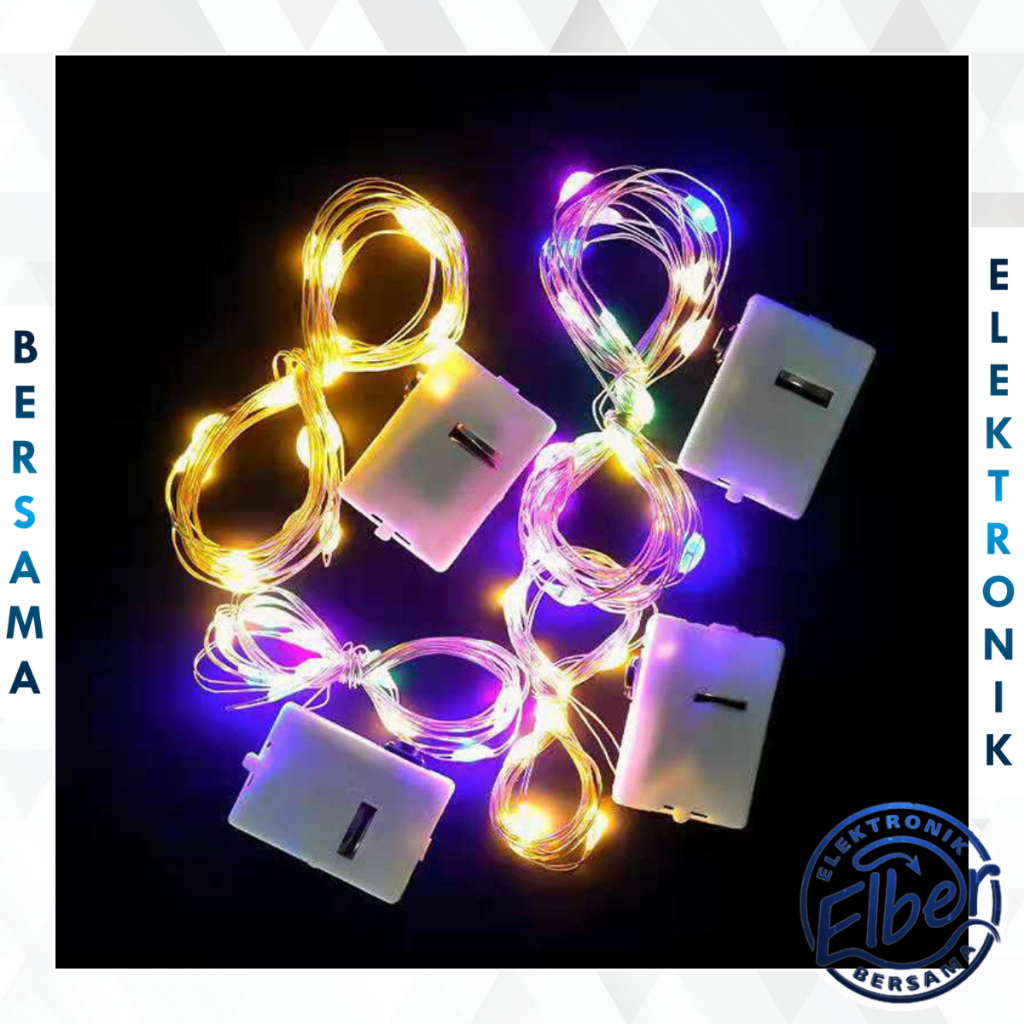 Jual ELBER LAMPU LED BATRAI LED KAWAT BOBO BALON LAMPU LED 1 METER ...