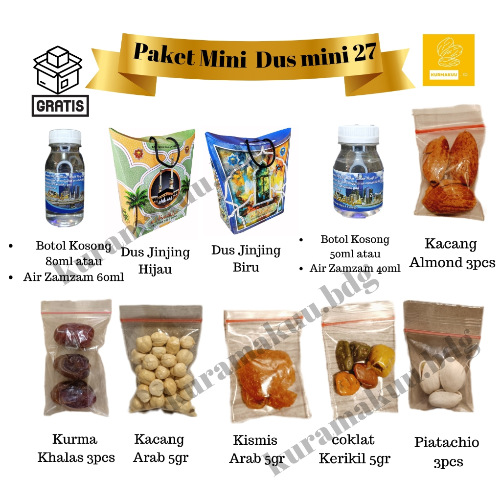 Jual PAKET OLEH OLEH HAJI dan Umroh Super hemat / isi air zamzam dan ...