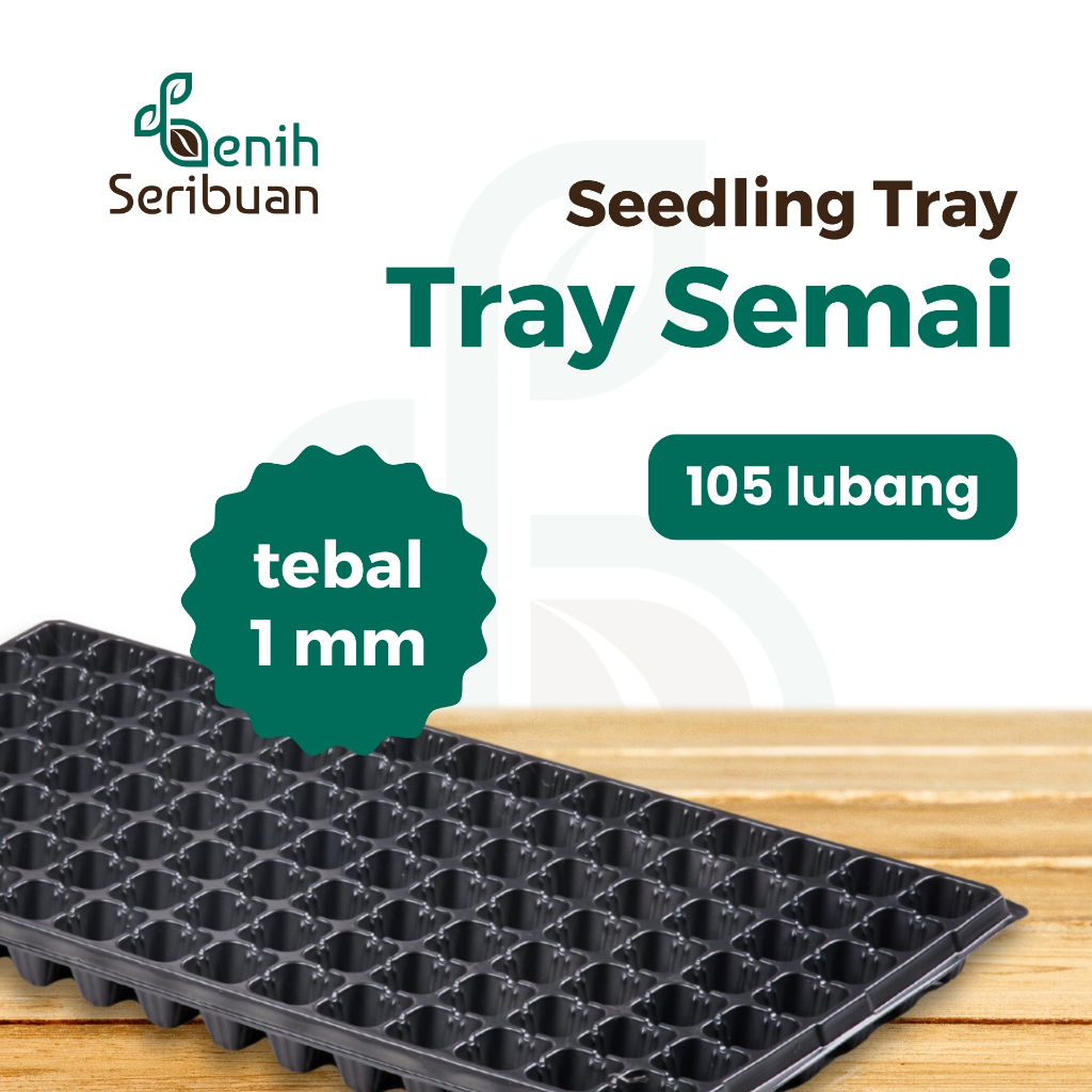 Jual Benih Seribuan - Tray Semai Pot Tray Tebal 1 MM Lubang 105 Media ...