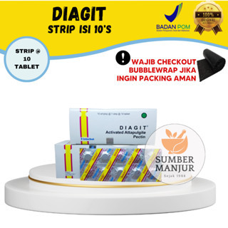 Jual DIAGIT STRIP ISI 10 TABLET/ OBAT DIARE | Shopee Indonesia