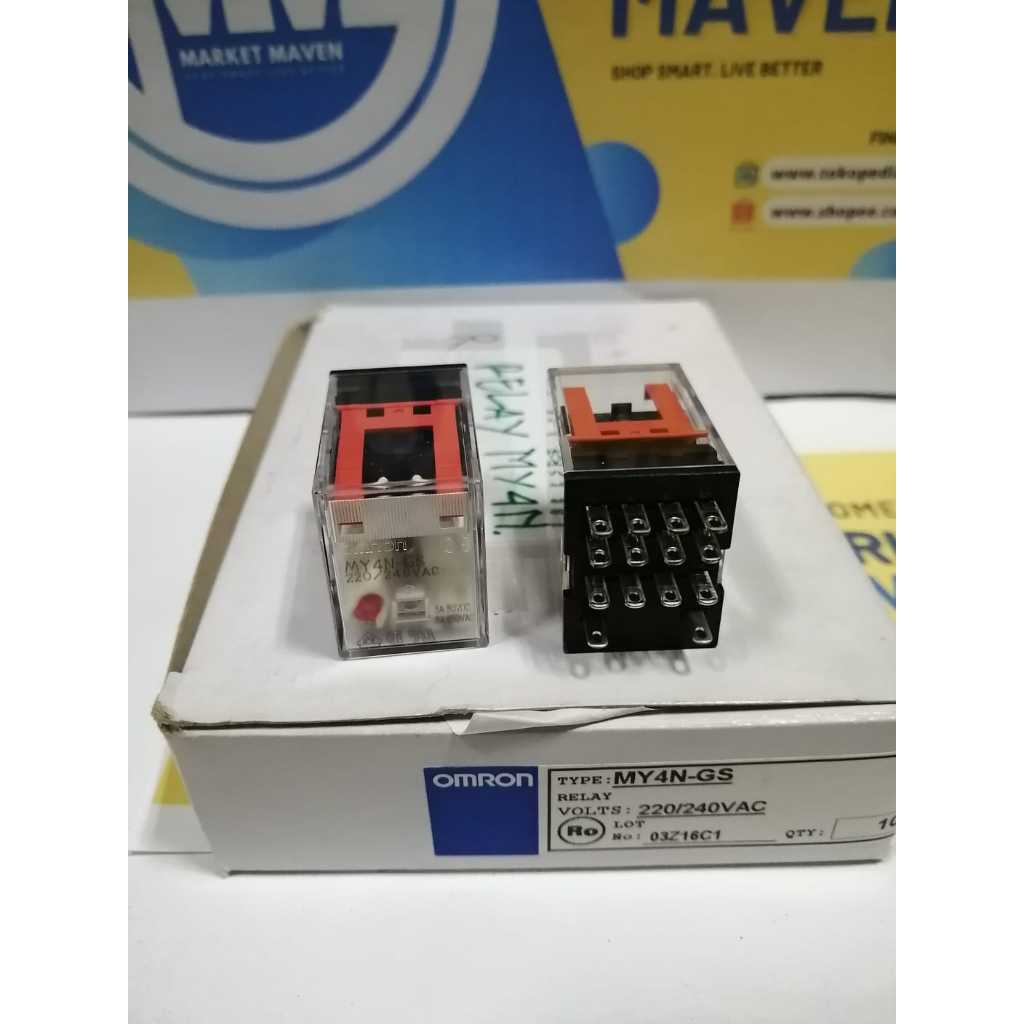 Jual Relay Omron MY4N-GS / Relay Omron 220v | Shopee Indonesia