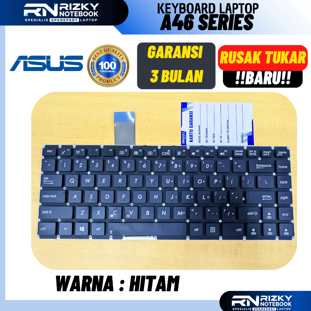 Jual ORIGINAL 100%!!! KEYBOARD LAPTOP ASUS A46 K46 A46C A46E K46 K46C ...