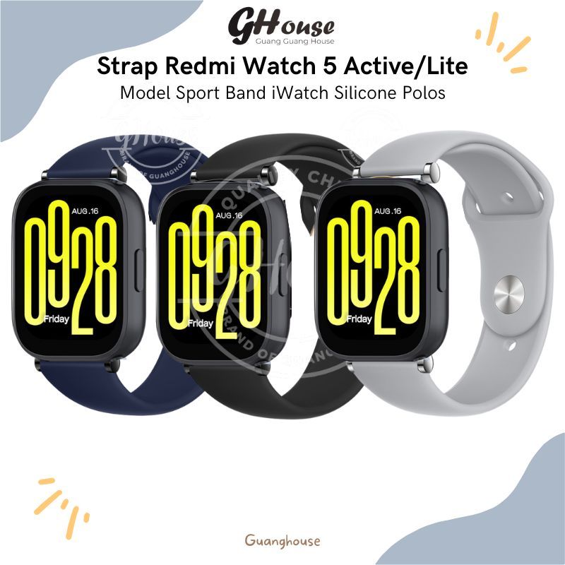 Jual Strap Redmi Watch 5 Active/Lite Silicone Model iWatch Tali Xiaomi ...