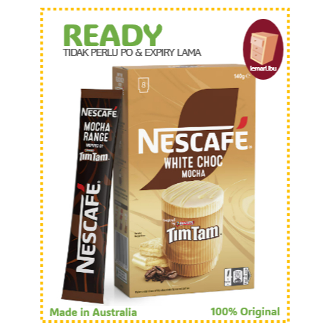 Jual Nescafe White Chocolate Mocha Tim Tam Coffee Sachets 8 pack - Kopi ...