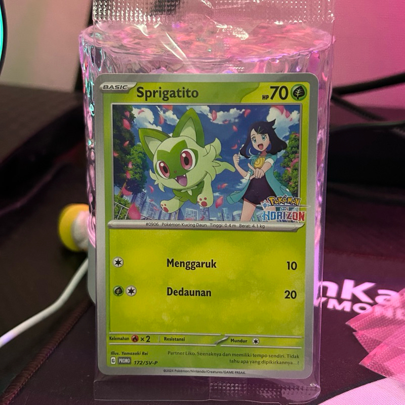 Jual Sprigatito Promo 172/SV-P Seri Horizon Pokemon TCG INDONESIA ...