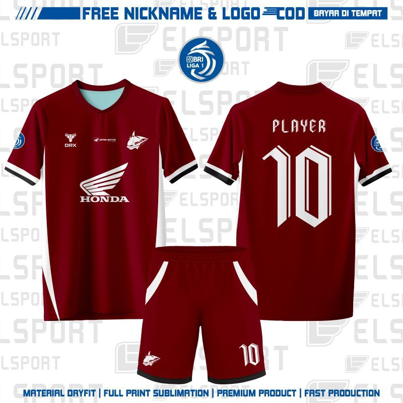 Jual Jersey Sepakbola Home Psm Makasar New BRI Liga 1 2024/2025 Gratis ...