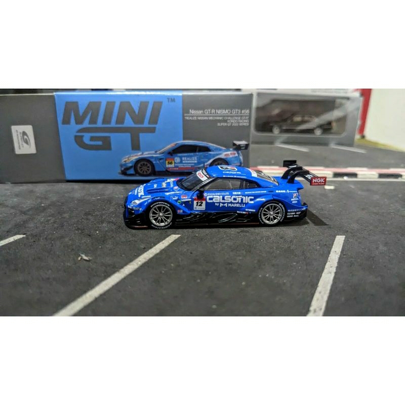 Jual Diecast Mini GT Nissan GTR R35 Nismo GT500 #12 Calsonic no 636 ...