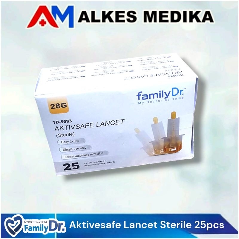 Jual FamilyDr Aktisafe Lancet Sterile 25pcs/box | Shopee Indonesia