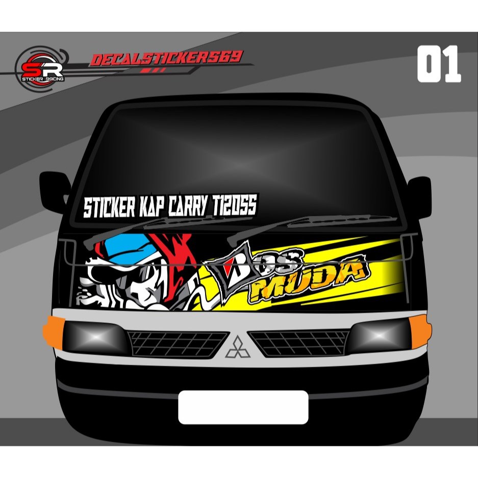 Jual STIKER KAP DEPAN CARRY/T120SS L300 NEW CARRY DESIGN KEREN VIRAL ...