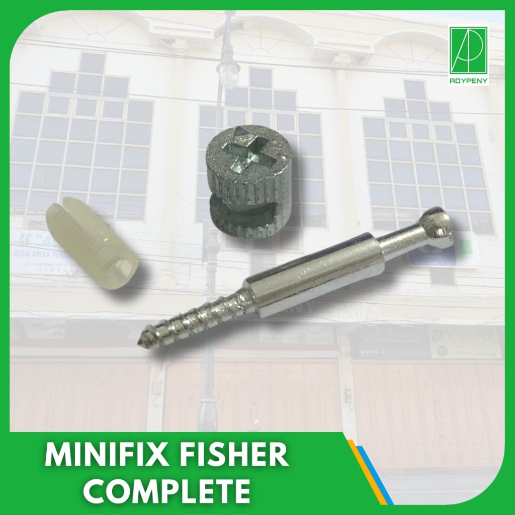 Jual Minifix Fisher Besi Knock Down Sambungan Kayu Furniture Casing ...