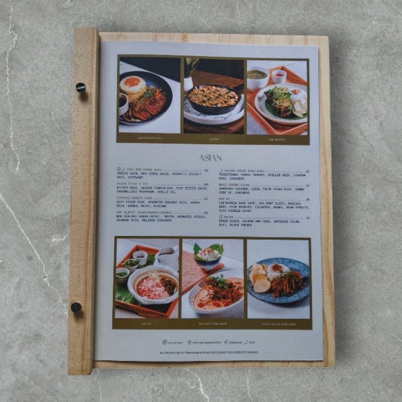 Jual buku menu kayu 1 muka siap kirim | Shopee Indonesia