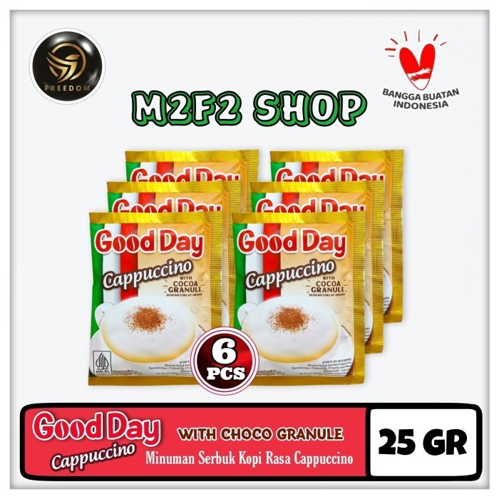 Jual Good Day Cappuccino With Cocoa Granule | Kopi Susu Instant Dengan ...