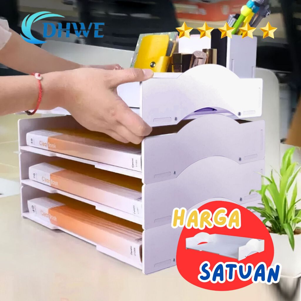Jual DHWE Rak File Organizer Penyimpanan Surat Dokumen Kertas File ...