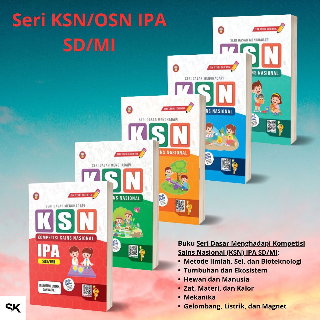 Jual Paket Buku KSN/OSN IPA SD-Zat,Materi dan Kalor/Tumbuhan dan Ekosistem/Mekanika/Hewan dan ...