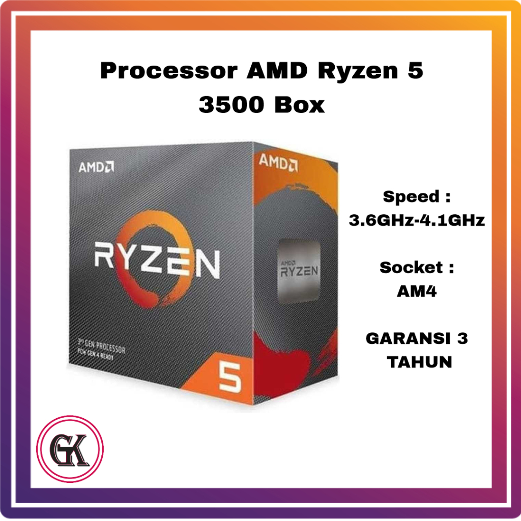 Jual Processor AMD Ryzen 5 3500 Up To 4.1 Ghz Socket AM4 BOX | Shopee ...