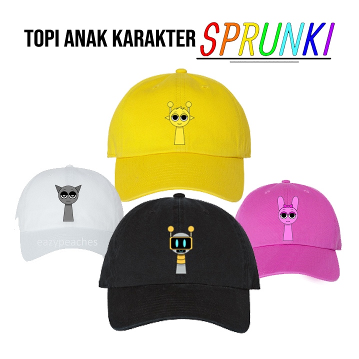 Jual TOPI ANAK KARAKTER SPRUNKI INCREDIBOX SPRUNKI / TOPI BASEBALL ANAK ...