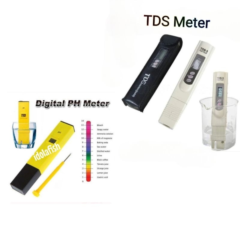 Jual tes ph meter digital dan TDS Meter hidroponik atau alat ukur pH ...