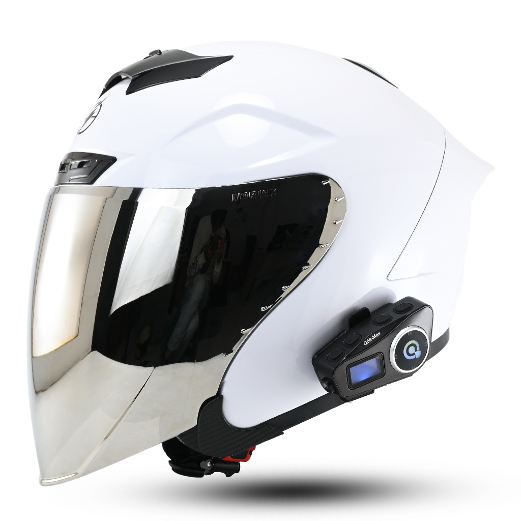 Jual Helm Jitsu J-Strike Half Face Paket Bluetooth Intercom Terbaru ...