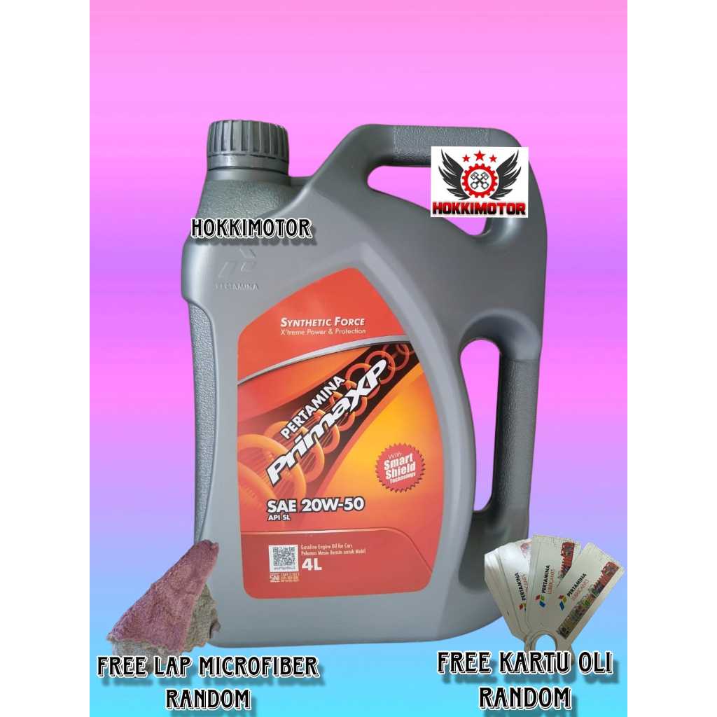 Jual Oli Pertamina Prima XP 4 Liter SAE 20W-50 20W50 SAE 50 Mesin ...