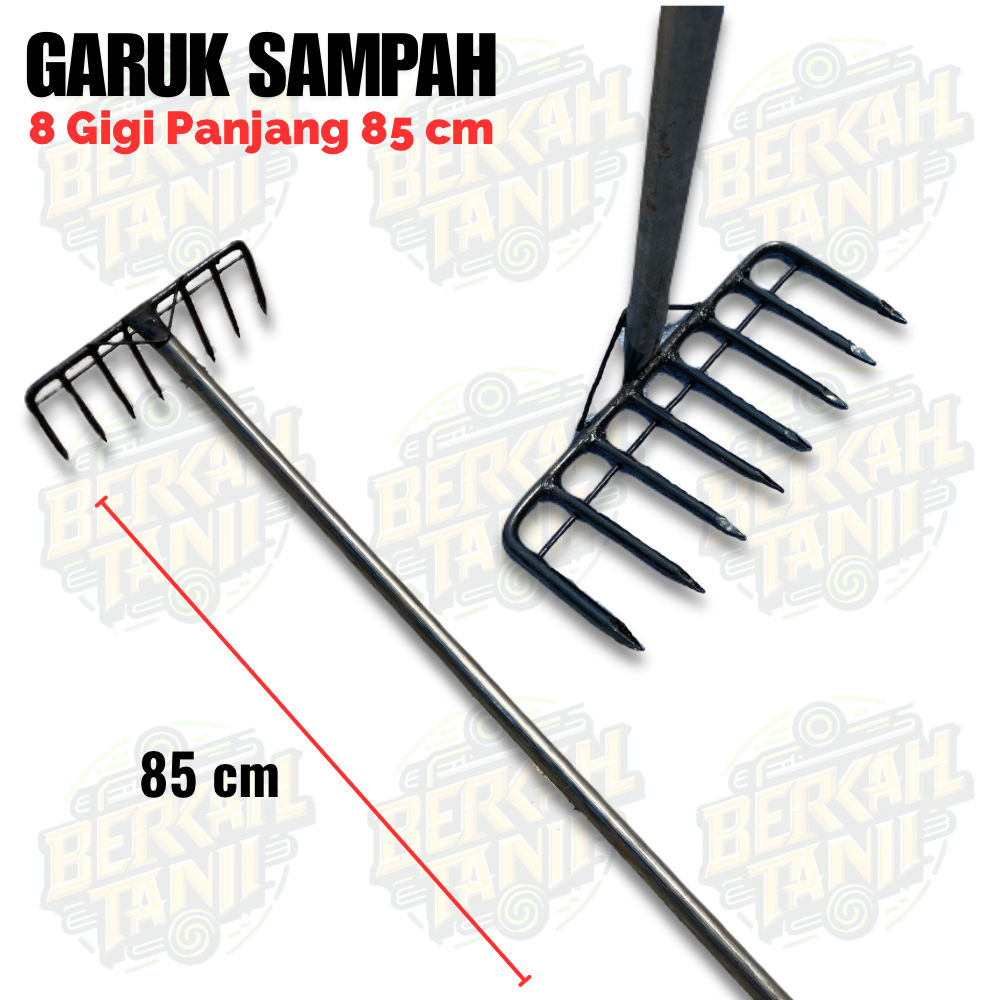 Jual Garukan Sampah Gagang Besi 8 Mata Panjang 85 Cm Alat Berkebun ...