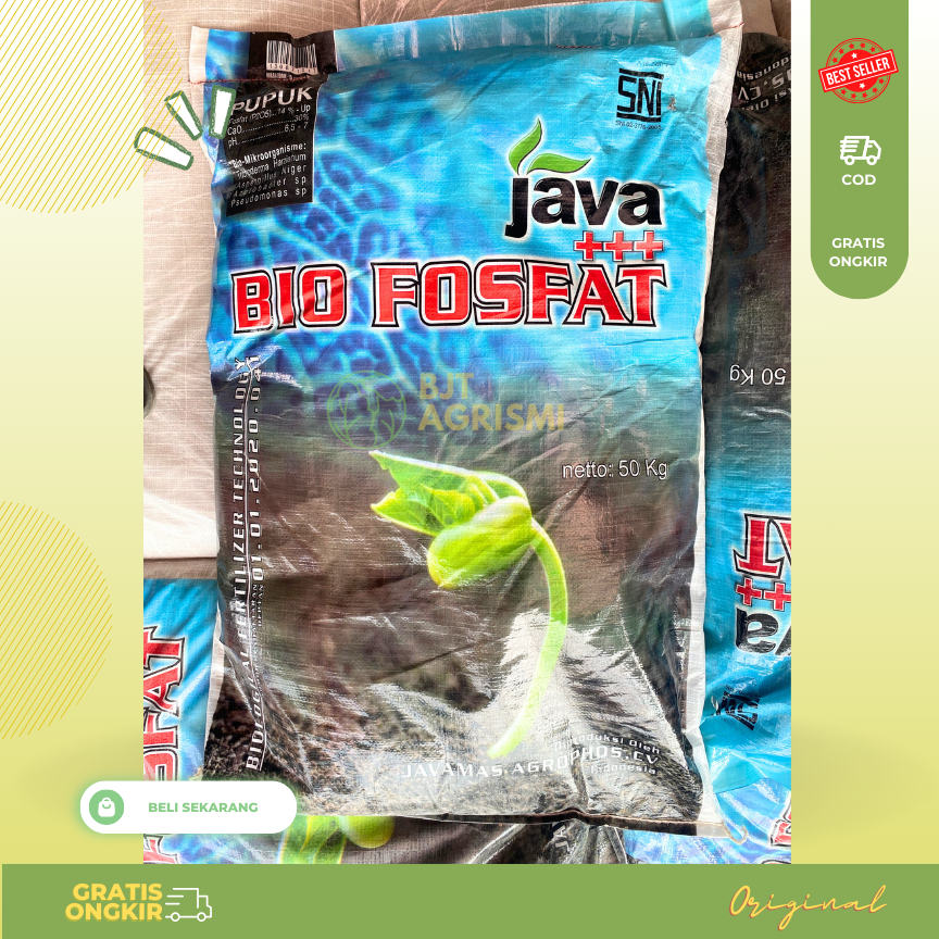 Jual Bio Fosfat Java 500 gr 1kg Repack Pupuk Pospat Plus Tricoderma ...