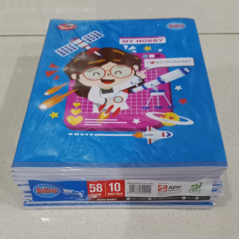Jual BUKU TULIS SIDU 58 LEMBAR ( 1PACK - ISI 10 PCS ) | Shopee Indonesia