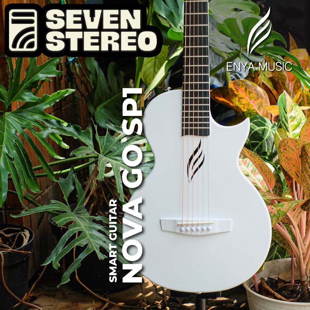 Jual Enya Nova GO SP1 Acoustic Electric Carbon Fiber Travel Guitar Gitar - White | Shopee Indonesia