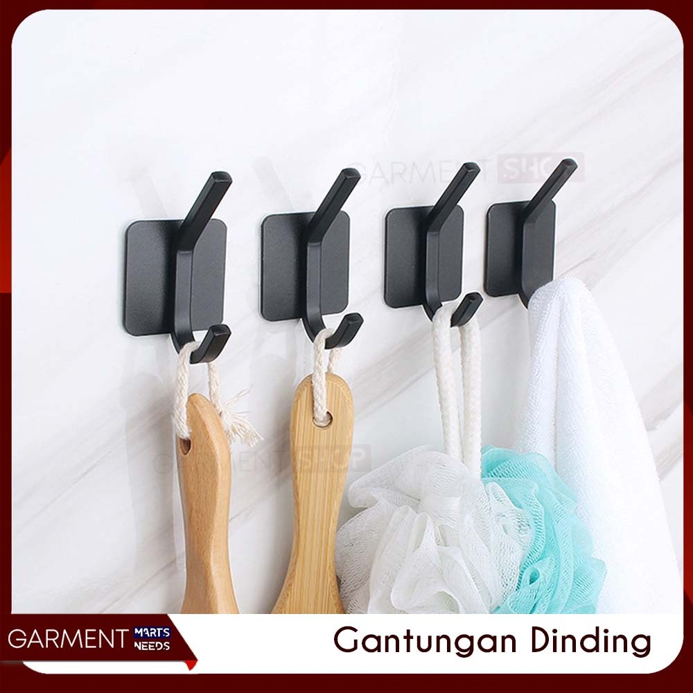 Jual GSTIL - Gantungan Baju Tempel Dinding Hook Kapstok Stainless Steel ...