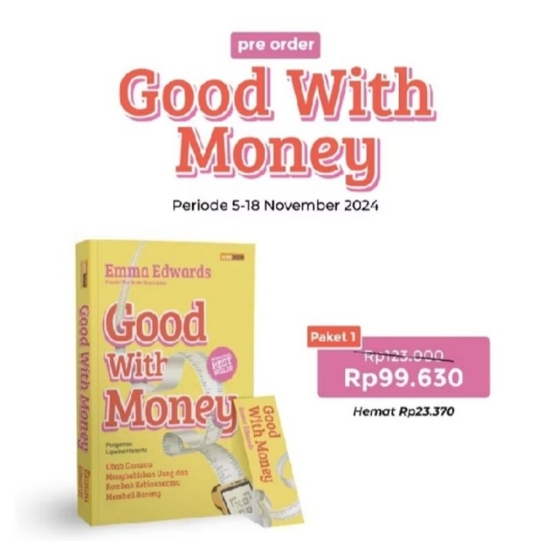 Jual BUKU GOOD WITH MONEY EMMA EDWARDS ORIGINAL | Shopee Indonesia