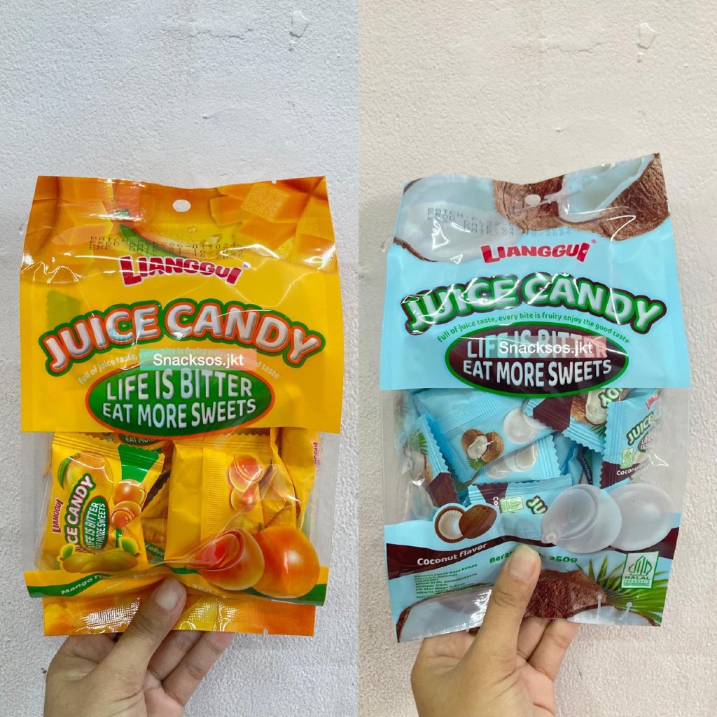 Jual LIANGGUI JUICE CANDY COCONUT / MANGO - PERMEN LUNAK GUMMY | Shopee ...