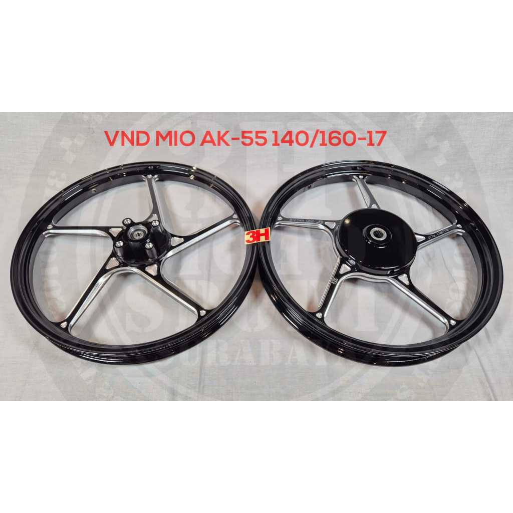 Jual VELG VND AK-55 MIO 140 160 17 HITAM | Shopee Indonesia