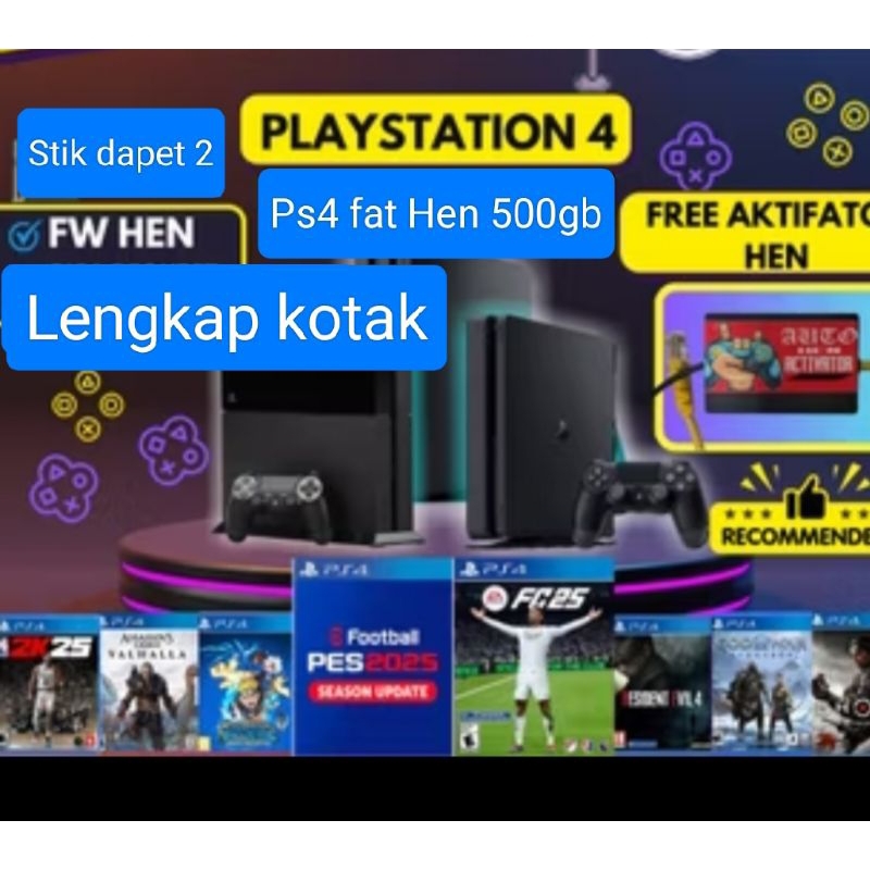 Jual Ps4 Hen FC25 Lengkap kotak stik 2 FULL Game TOP | Shopee Indonesia