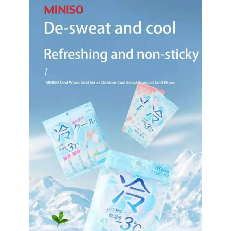 Jual Denpasar COD Bali Tisu Basah Miniso Refreshing Cooling Wipes ...