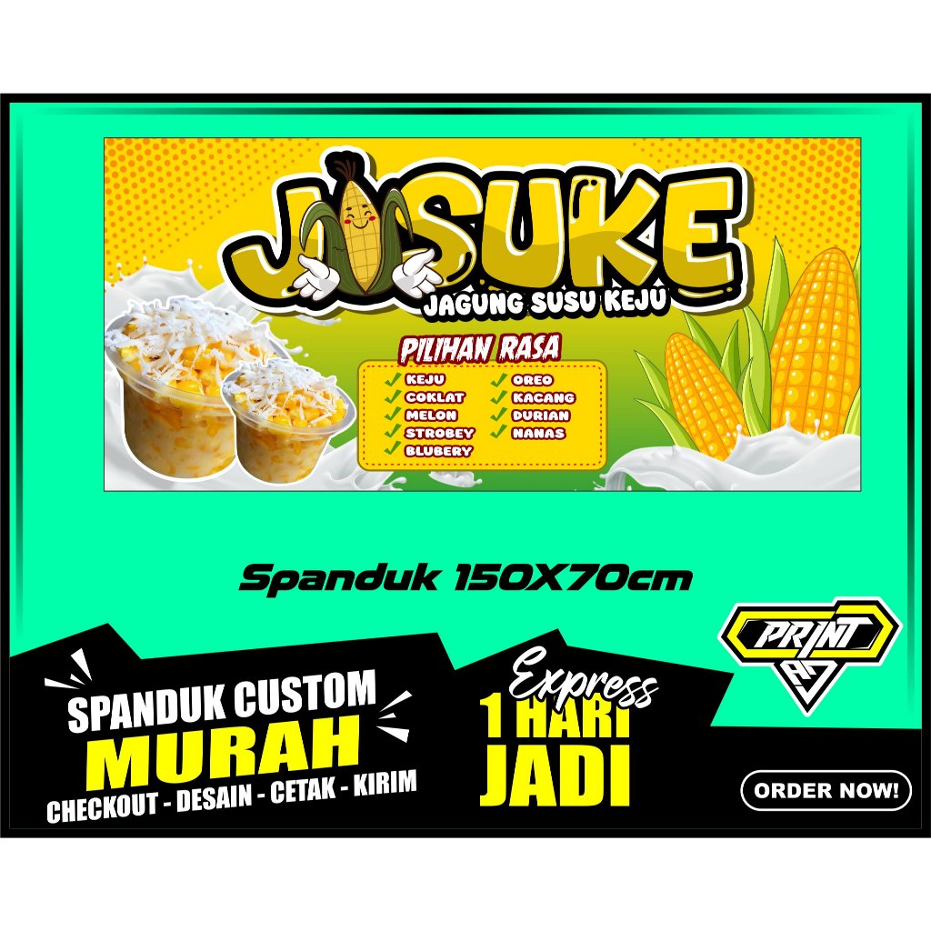 Jual Banner JASUKE Spanduk JASUKE 150x70 cm, COD / Banner JASUKE. Spanduk JASUKE 150x70 cm, COD ...