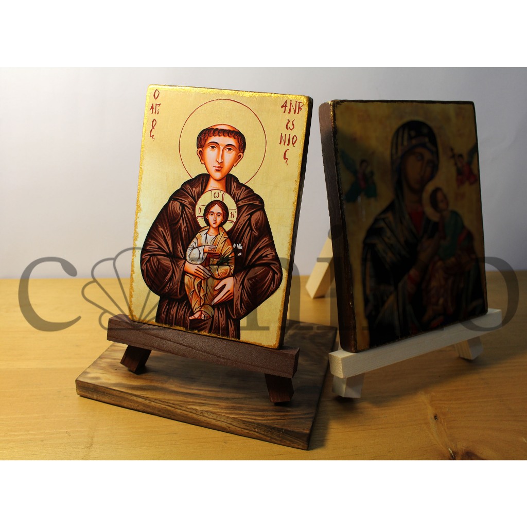 Jual Ikon St Antonius Anthony Padua Padova Kayu Asli Kristen Katolik ...