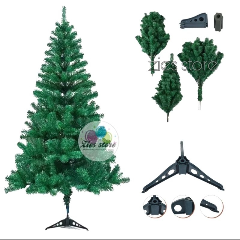 Jual Pohon Natal PP / Christmas Tree PVC 180cm | Shopee Indonesia