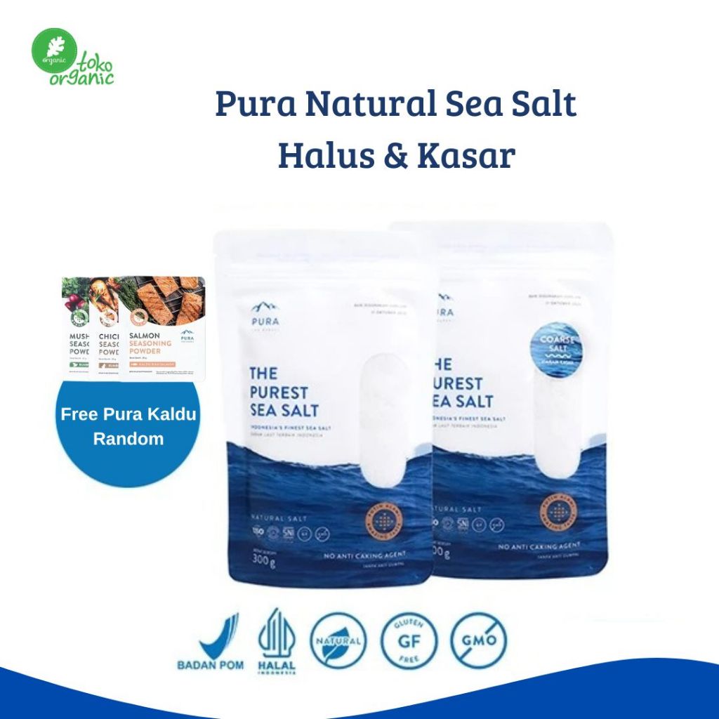 Jual PURA The Purest Sea Salt (300gr) | Garam Laut Murni | Garam Halus ...