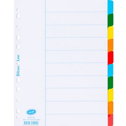 Jual Eksklusif Bantex Divider Pembatas Binder Ordner A4 1 Lembar Index ...