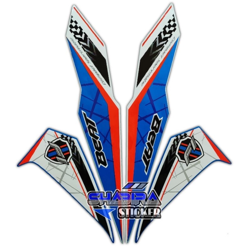 Jual STIKER STRIPING LIS LES BODY MOTOR HONDA BET FI 2016 POLET PUTIH ...