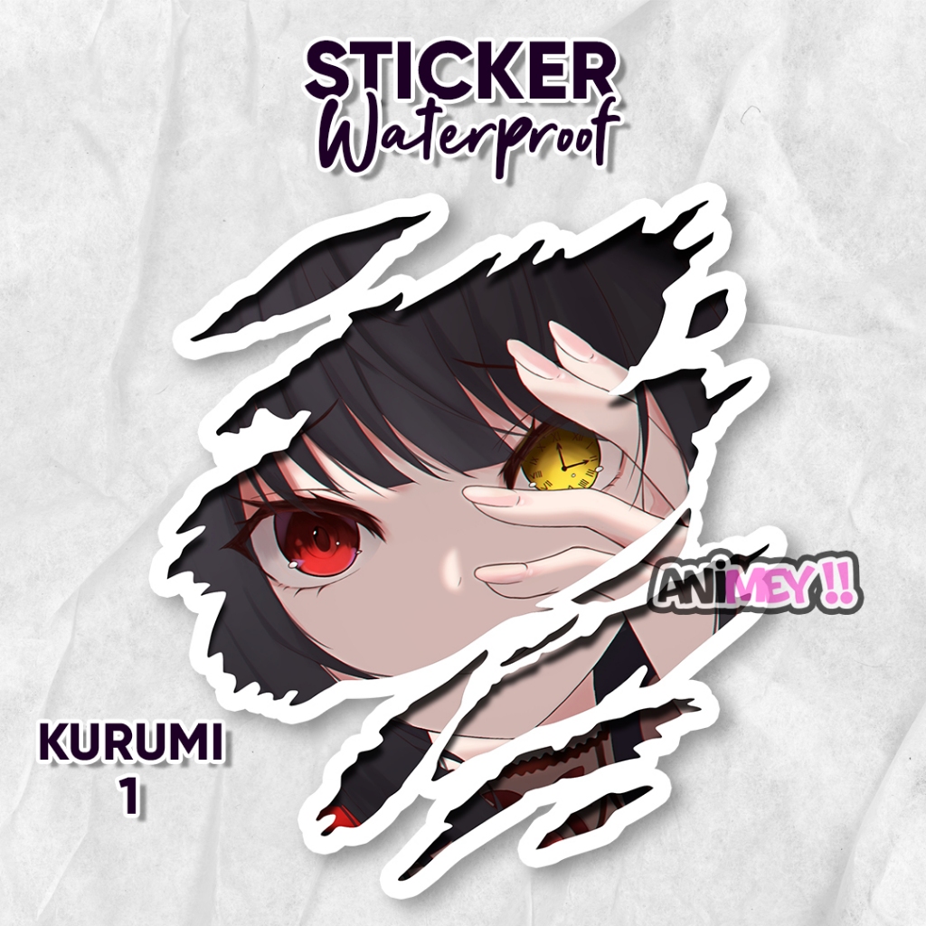 Jual Stiker Scratch Kurumi Date A Live / Sticker Anime Waterproof ...