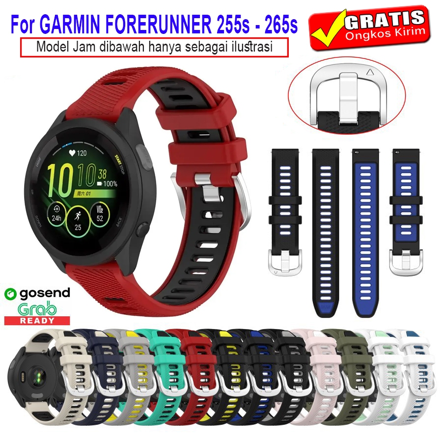 Jual STRAP TALI JAM GARMIN FORERUNNER 255s - FORERUNNER 265s MODEL GM ...