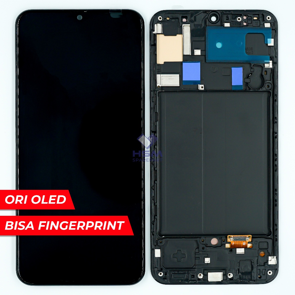Jual LCD SAMSUNG GALAXY A50/A505F OLED FINGERPRINT FULLSET TOUCHSCREEN ...