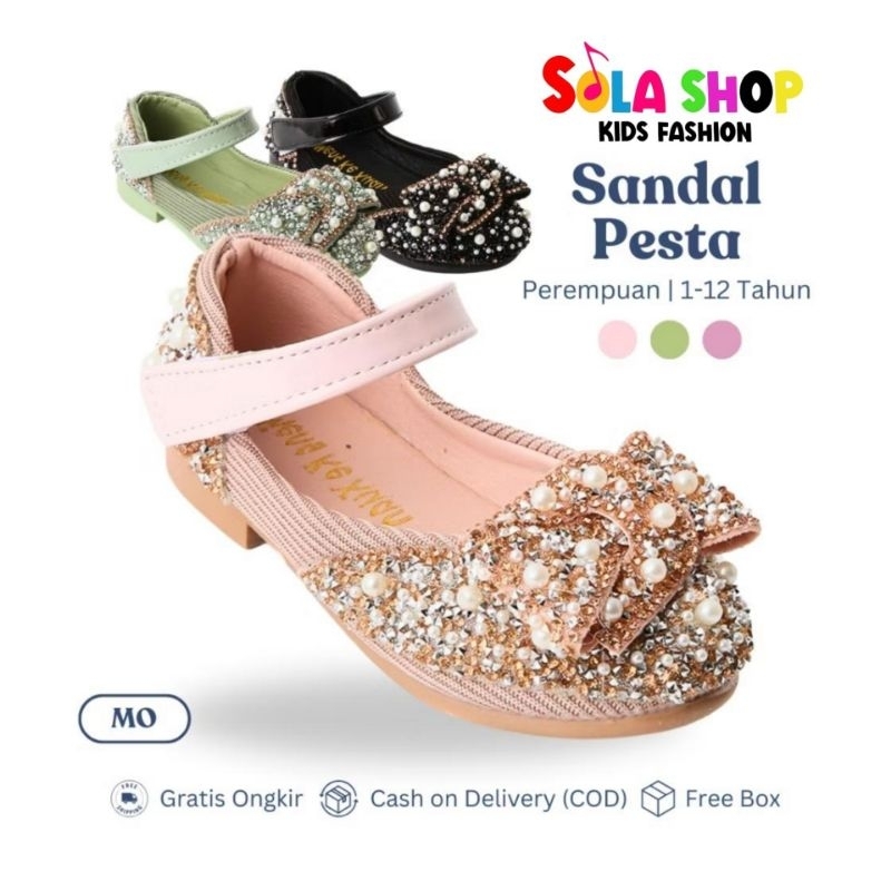 Jual SOLA SHOP - Sandal Sepatu Anak Perempuan Pesta Import Baru 2021 size 21-36 tipe MO | Shopee ...