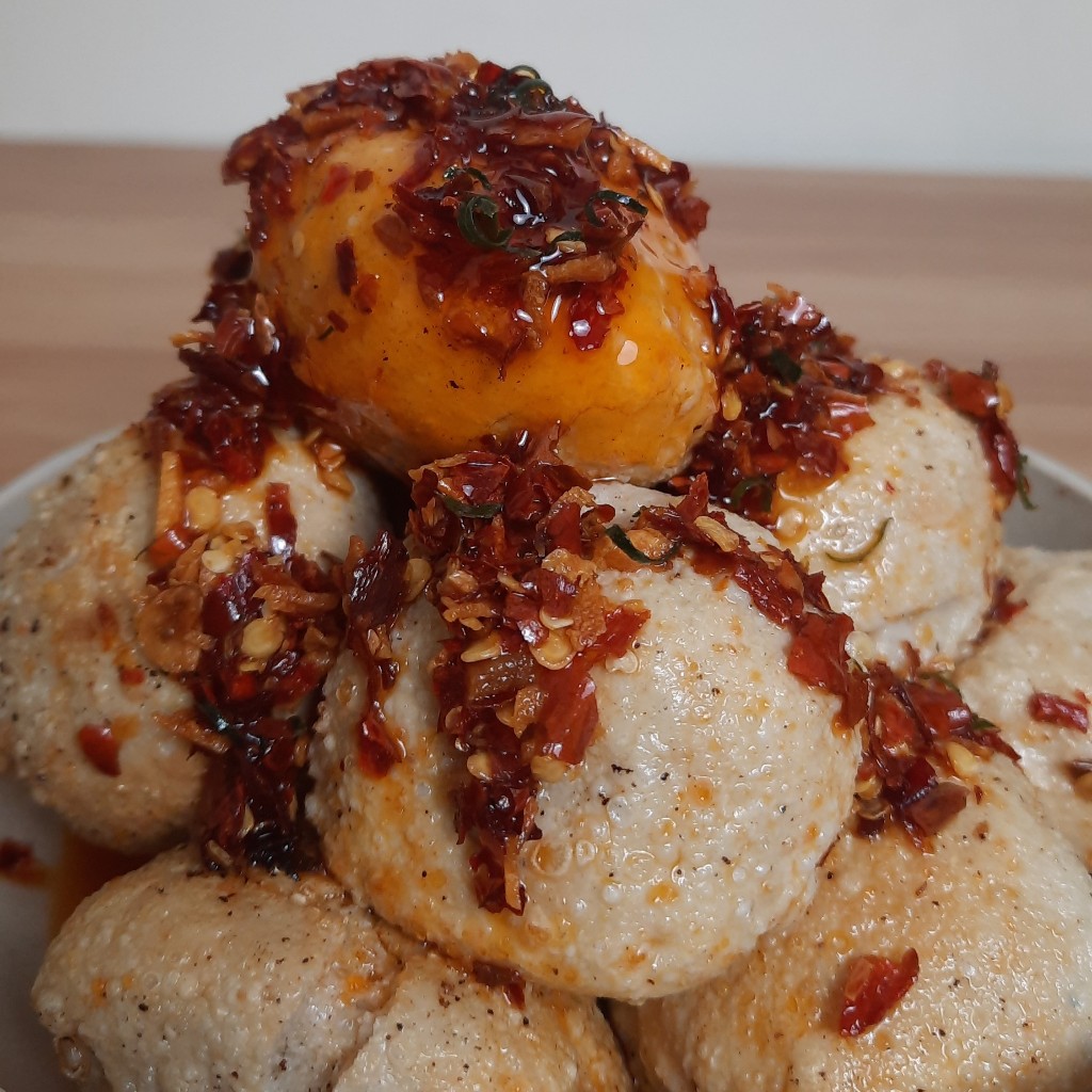Jual [BELI 3 FREE CHILLI OIL] Basreng Mentah Chili Oil Isi 7 Baso ...
