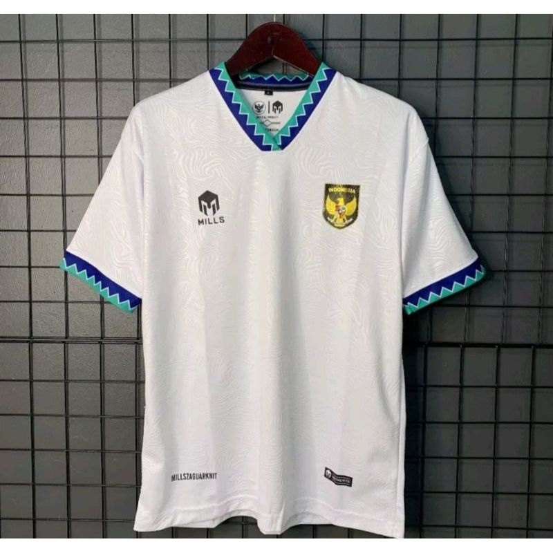 Jual JERSEY TIMNAS MILLS PUTIH Premium quality | Shopee Indonesia