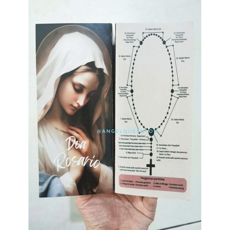 Jual Lembar Doa Rosario Bunda Maria (UKURAN BESAR) | Shopee Indonesia